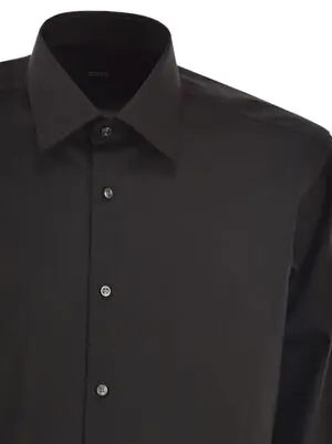 Hugo Boss Long-sleeved Curved Hem Shirt