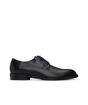 Hugo Boss Stitching Derby Shoes - Black