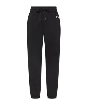 SUN 68 Cotton Fleece Track Pants - Black