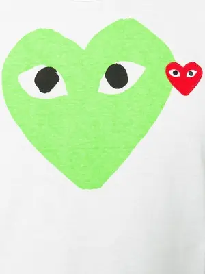 Play Comme Des Garcon Crew Neck Short Sleeve T-shirt