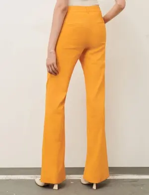 Marella High-waisted Micro-hair Casual Pants