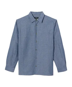 A.p.c. Malo Striped Shirt - Blue
