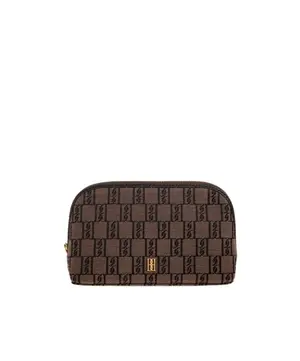 BY MALENE BIRGER Zippered Cosmetic Bag - Brown