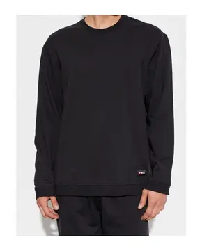 DIESEL® Long-sleeved Crewneck Sweatshirt With Ribbed Trim