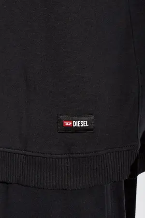DIESEL® Long-sleeved Crewneck Sweatshirt With Ribbed Trim
