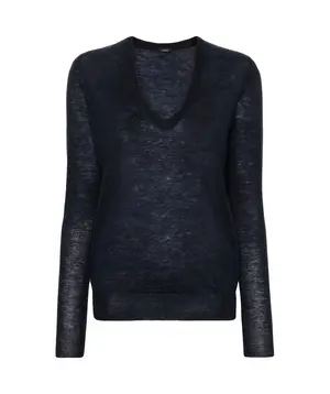 JOSEPH V-neck Cashmere Jumper - Black