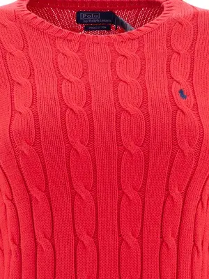 Polo Ralph Lauren Embroidered Crewneck Jumper - Red