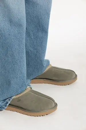 UGG Tasman Ii Suede Slippers With Embossed Logo