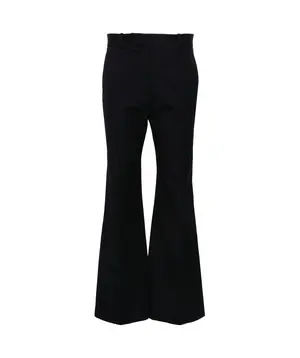 JOSEPH Tafira Mid-rise Flared Trousers - Black