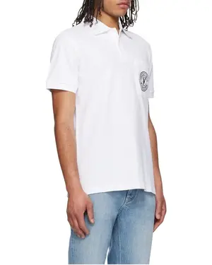 Versace Logo Patch Polo Shirt