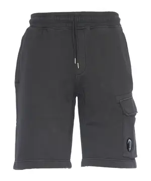 C.P. COMPANY Drawstring Cargo Shorts - Black