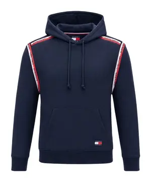 Tommy Hilfiger Long Sleeve Hooded Sweatshirt - Black