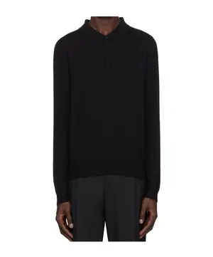 Hugo Boss Lapel Collar Knit Sweater
