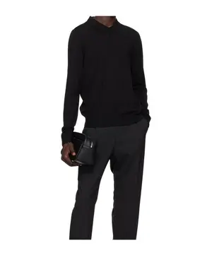 Hugo Boss Lapel Collar Knit Sweater