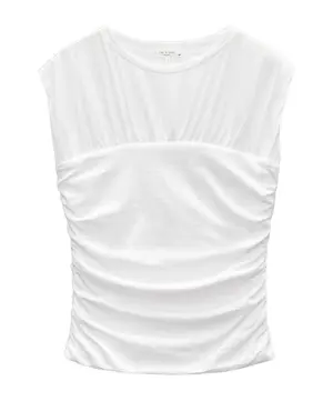 Rag & Bone Sleeveless Ruched T-shirt