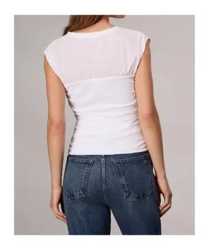 Rag & Bone Sleeveless Ruched T-shirt