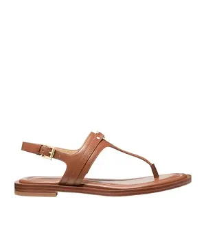 Michael Kors Mandy T-strap Sandals - Luggage