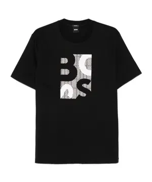 Hugo Boss Logo-detail Cotton T-shirt - Black