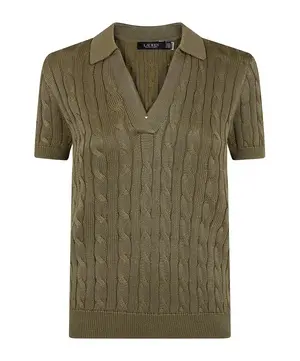 Ralph Lauren Ribbed Knit Polo Shirt
