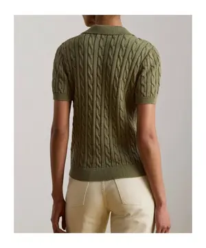 Ralph Lauren Ribbed Knit Polo Shirt