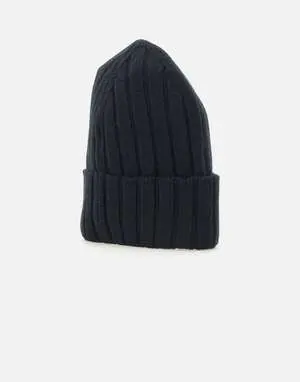 Emporio Armani Ribbed Wool Beanie