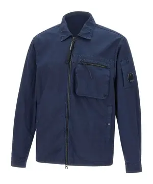 C.P. COMPANY Panama R Lens Pocket Jacket - Blue