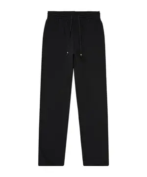DIESEL® Peached Drawstring Cotton Track Pants - Black