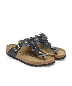 BIRKENSTOCK Gizeh Flower Embellished Slippers