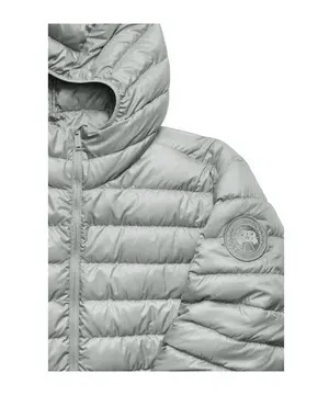 Canada Goose Stratus Hooded Quilted Jacket With Tonal Logo - Layer Grey