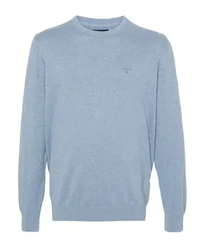 Barbour Pima Crewneck Jumper - Blue