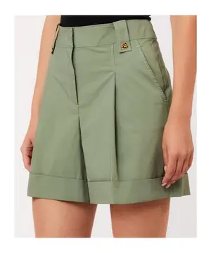 Liu Jo Pleated Turn-up Shorts