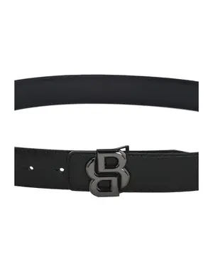 Hugo Boss Reversible Italian Leather Belt With Double B Monogram Buckle