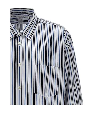 Comme Des Garçons Striped Buttoned Shirt