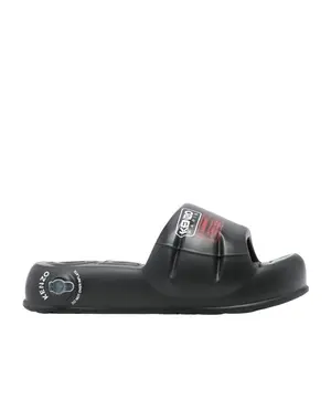 Kenzo Logo Detailed Slides - Black