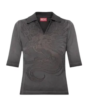 DIESEL® T-bea Polo Shirt - Grey