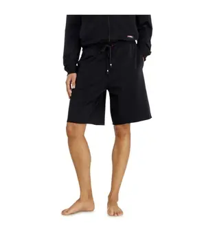 DIESEL® Peached Raw-edge Cotton Shorts