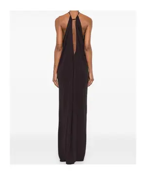 Alberta Ferretti Halter Neck Maxi Dress