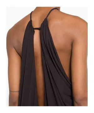 Alberta Ferretti Halter Neck Maxi Dress