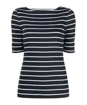 Ralph Lauren Judy Striped Knit Top