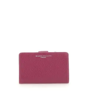 GIANNI CHIARINI Dollaro Compact Wallet - Red