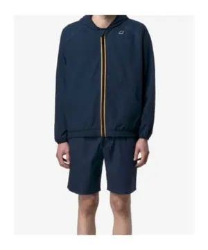 K-WAY Hooded Zip-up Jacket With Silicone Logo