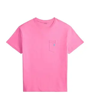 Polo Ralph Lauren Embroidered-logo Pocket T-shirt - Pink