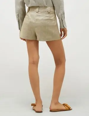 Marella Lurex Yarn Embellished Shorts