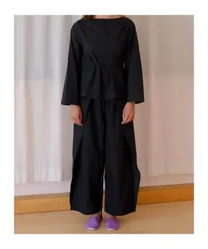 BASERANGE Decti Blouse With Waist Tie