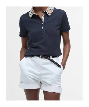 Barbour Malvern Tartan Collar Polo Shirt