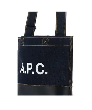 A.p.c. Denim Mini Axel Tote Bag