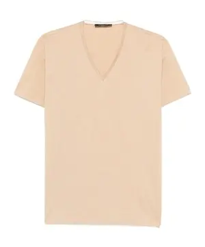 Fabiana Filippi V-neck T-shirt - Nude