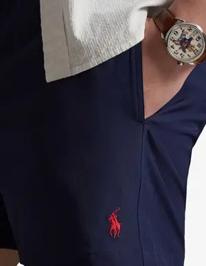 Polo Ralph Lauren Logo Embroidered Drawstring Swim Bottoms