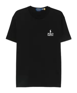 Polo Ralph Lauren Logo-embroidered T-shirt - Black
