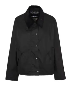 Barbour Transport Waxed Jacket - Black